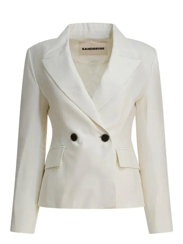 SANDBEIGE Blazer - White