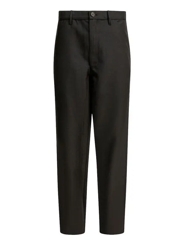 Comme Des Garçons Wool Blend Regular Fit Trousers - Black