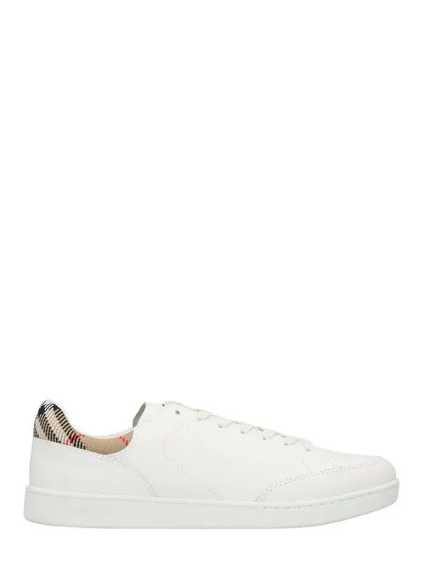 Burberry Sneakers In Leather - White
