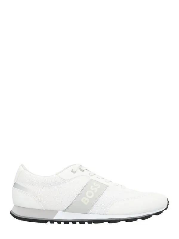 BOSS Low-top Sneakers In Technical Fabric - White