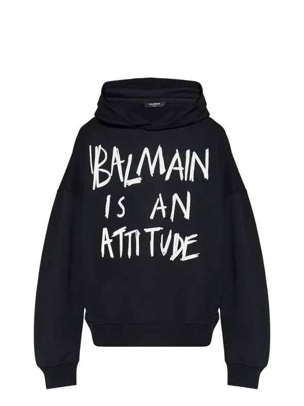 Balmain Logo-printed Sweatshirt - Black