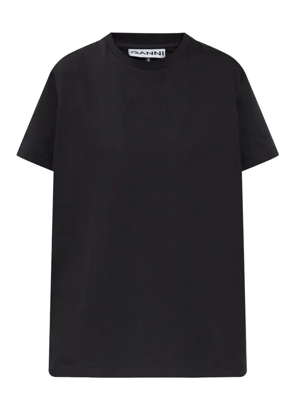 GANNI Logo T-shirt - Black