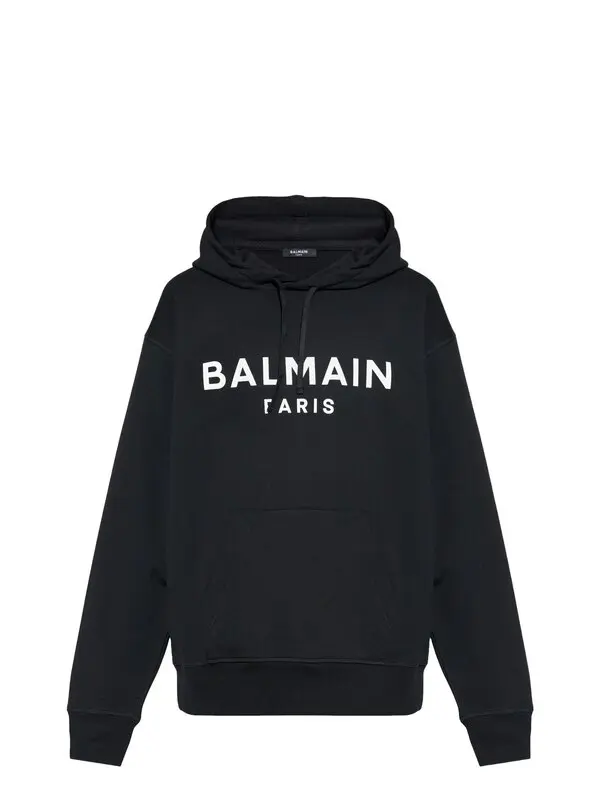 Balmain Sweatshirt With Printed Logo - Black