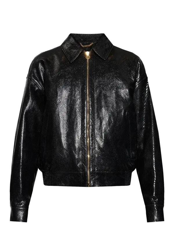 Versace Leather Jacket - Black