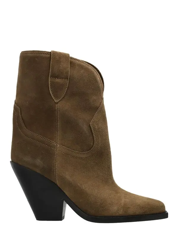 Isabel Marant Leyane Suede Ankle Boots - Brown