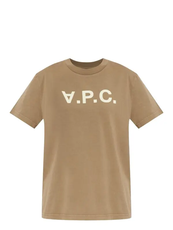 A.p.c. Logo T-shirt - Brown