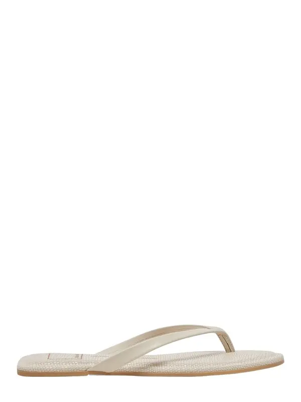 DOLCEVITA Layney Thong Sandals - Ivory Leather