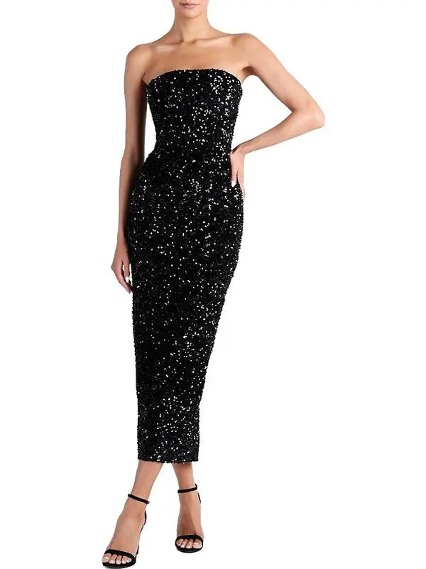 HELSI Leslie Sequin Gown - Black