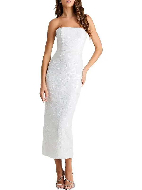 HELSI Leslie Sequin Gown - White