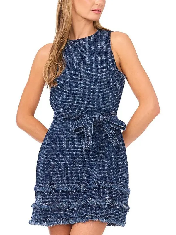 CECE DUPRAZ Boucle Denim Dress - Classic Navy