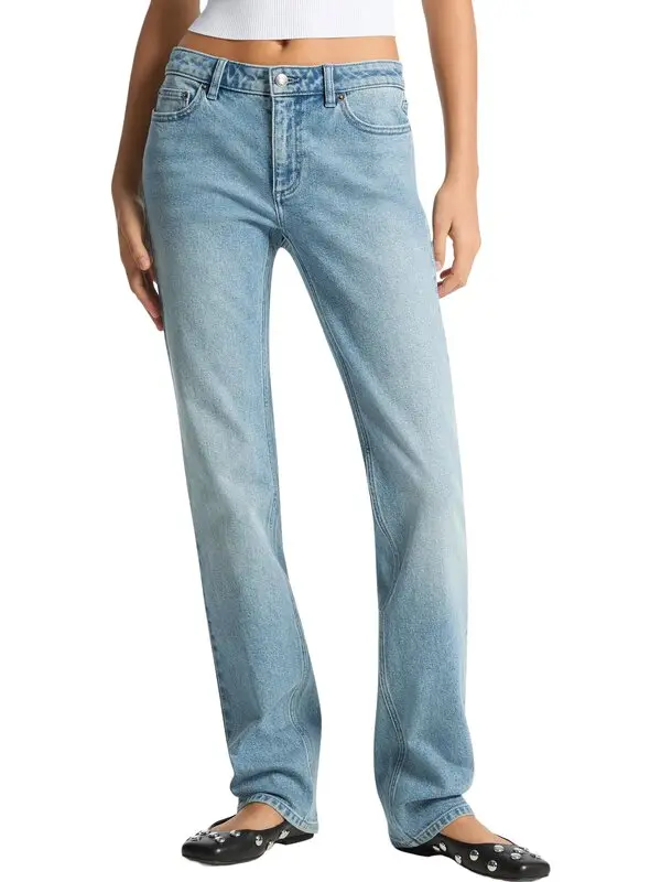 Michael Kors Stretch Denim Cigarette Jeans - Blue