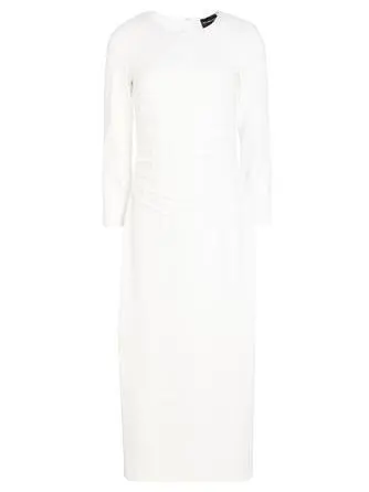 Emporio Armani Midi Length Bodycon Dress - Off White