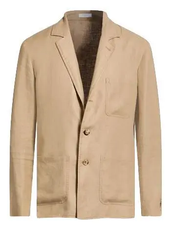 Boglioli Blazer Sand Size Linen - Beige