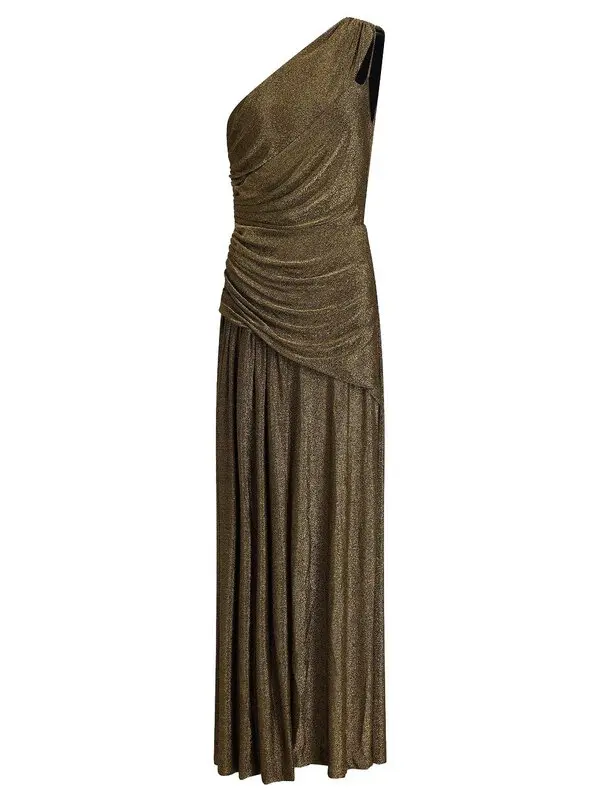 Diane Von Furstenberg Rafael One-shoulder Maxi Dress - Brass