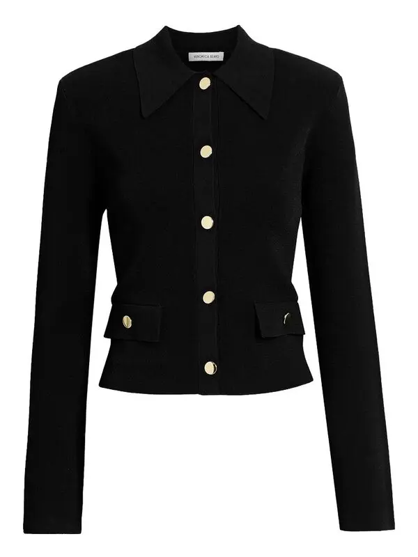Veronica Beard Katia Stretch-knit Jacket - Black