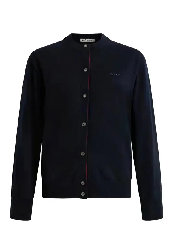 Bally Button-fastening Wool Cardigan - Blue