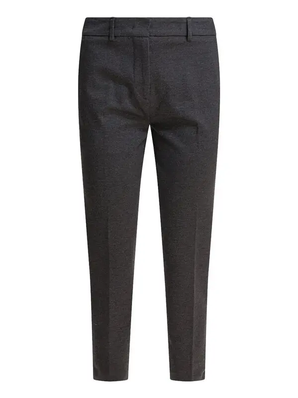 SEMPER Viscose Blend Slim Fit Trousers - Grey