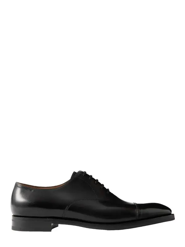 John Lobb City Ii Leather Oxford Shoes - Black