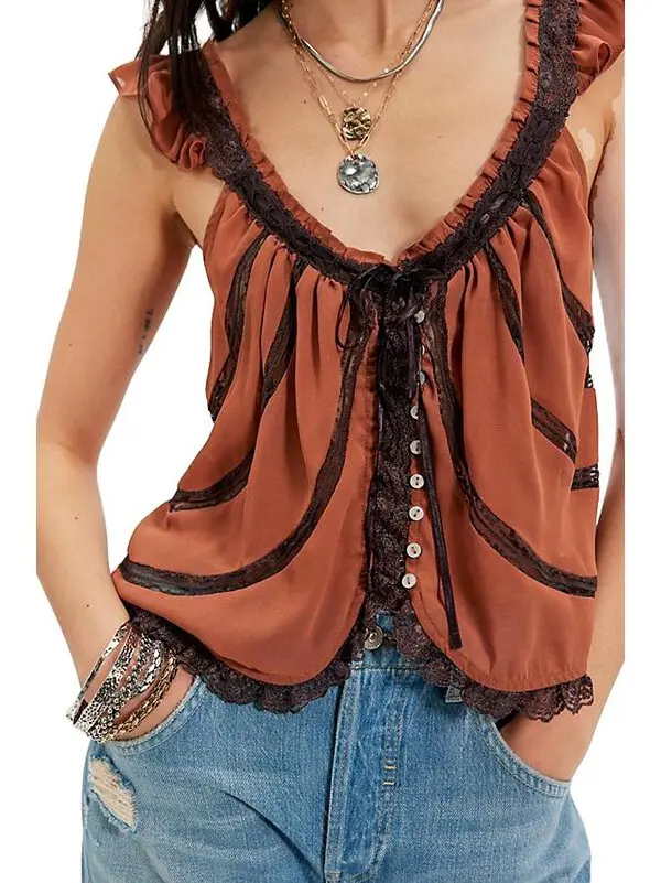 Free People Mabel Tank - Peony Canyon Combo