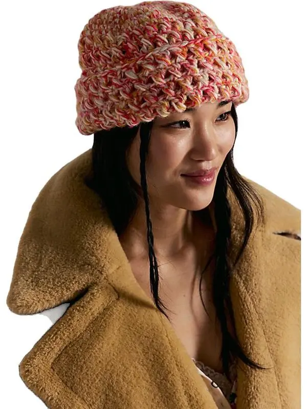 Free People Fisherman Knit Hat - Pink