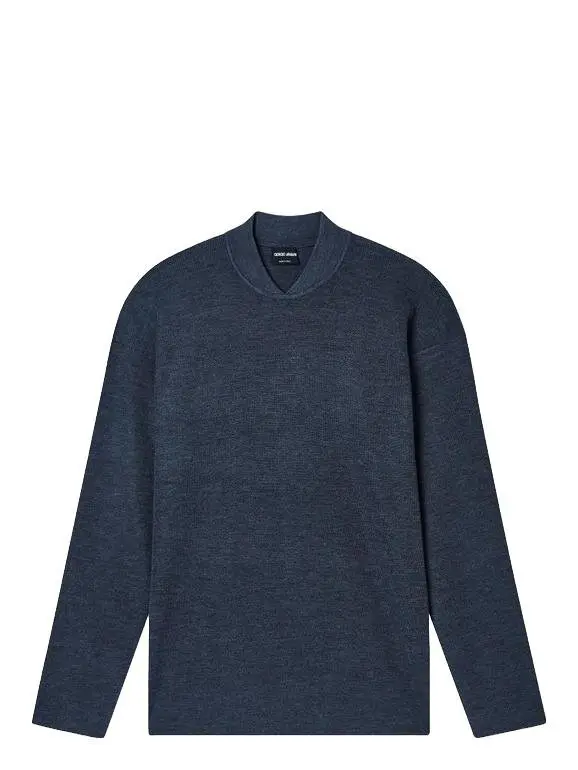 Giorgio Armani Wool And Cashmere Jumper - Blue