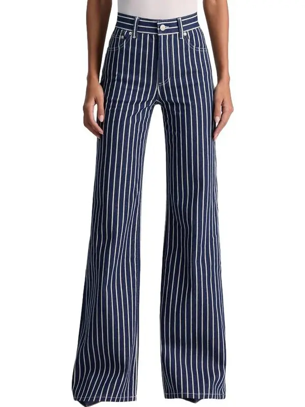 Alice + Olivia Chic D Striped Jeans - Stripe