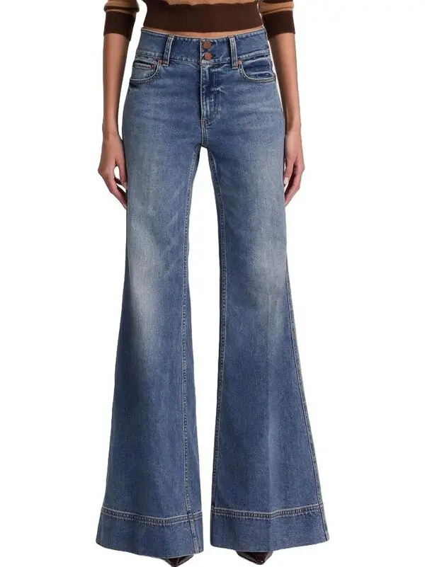 Alice + Olivia Perfect Wide-leg Jean - Denim