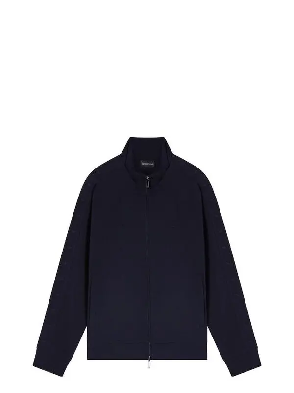 Emporio Armani Zip-up Sweatshirt - Navy