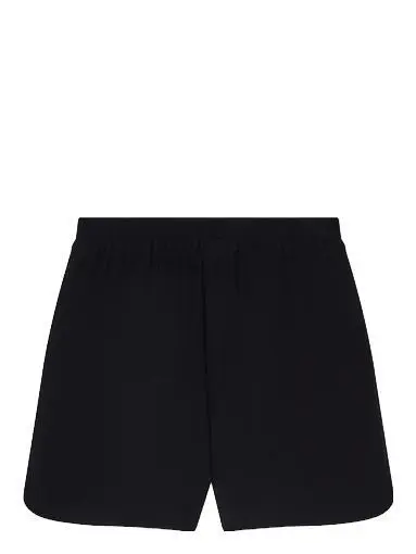 Emporio Armani Bermuda Shorts In Lyocell And Cotton - Black