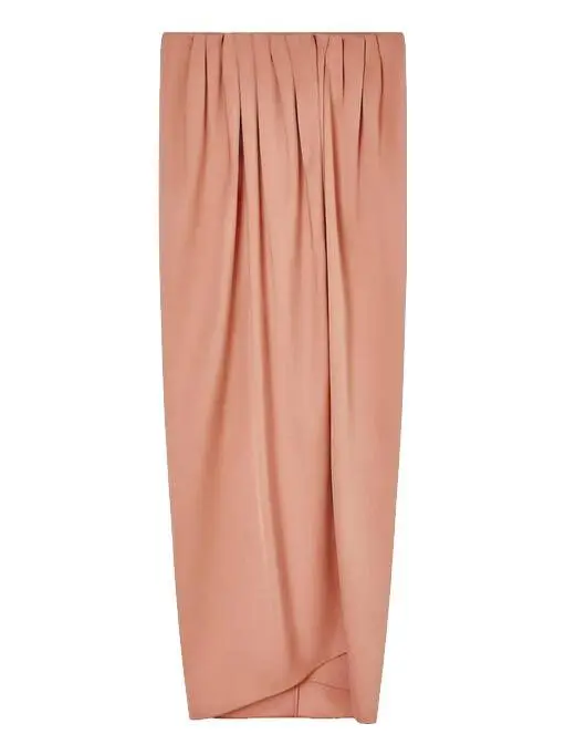 Giorgio Armani Long Silk Wrap Skirt - Orange