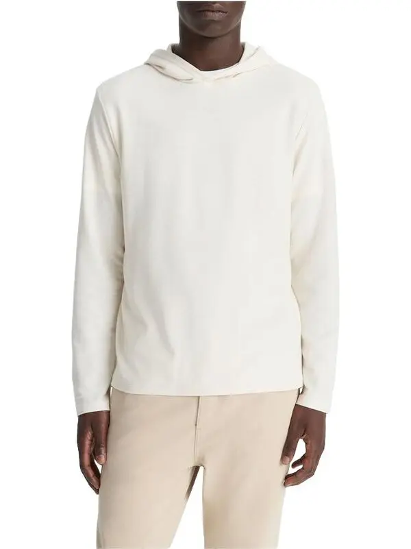 Vince Pima Cotton Piqué Hoodie - Red