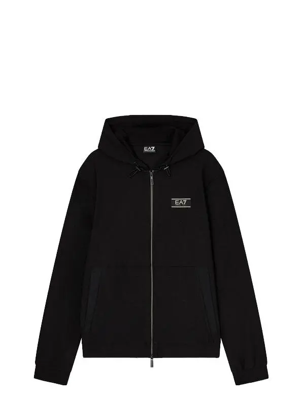Emporio Armani Zip-up Sweatshirt - Black