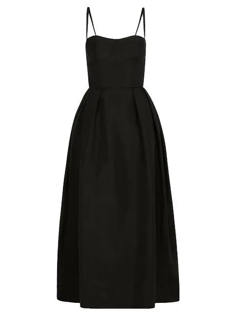 Oscar De La Renta Bustier-detailed Faille Dress - Red