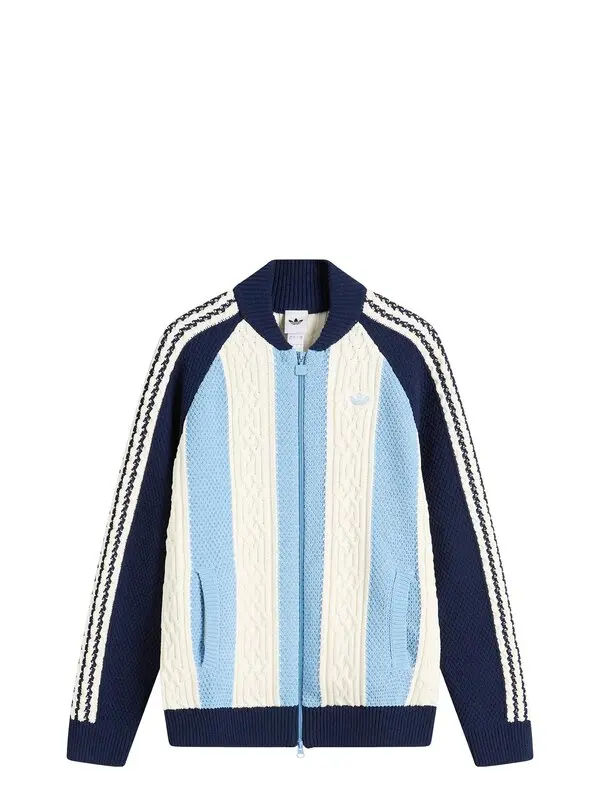 Adidas Archive Knit Track Top - Night Indigo/ash Blue