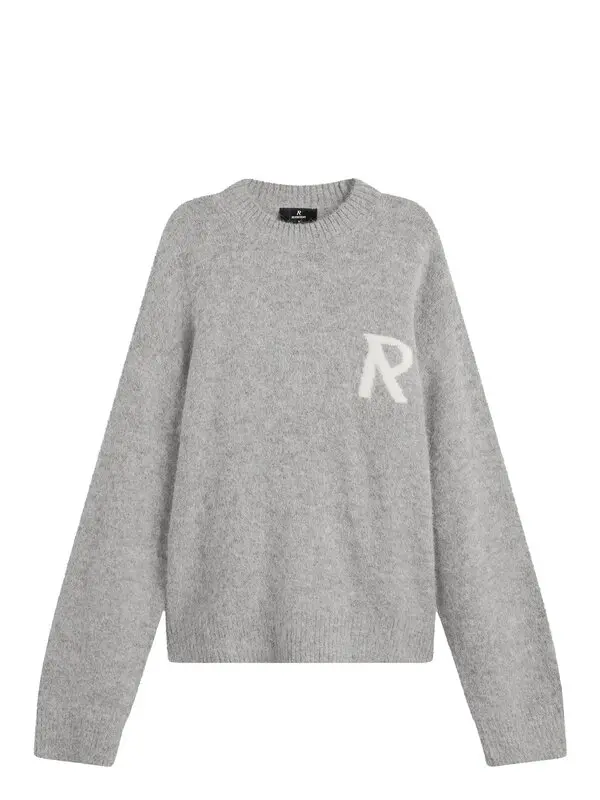 REPRESENT Logo Knit Jumper - Grey