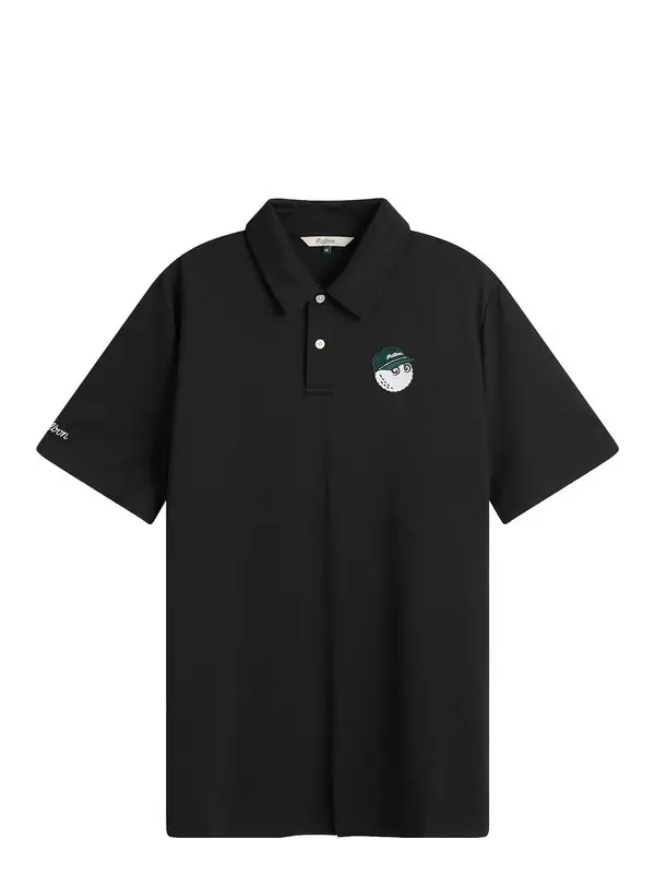 MALBON Fairway Baldwin Polo Shirt - Black