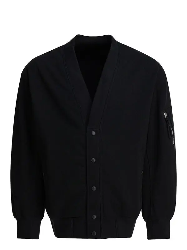 Comme Des Garçons Cotton Cardigan - Black