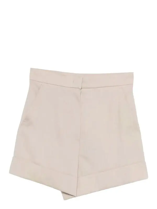 Max Mara Celebre Cuffed Shorts - Neutrals