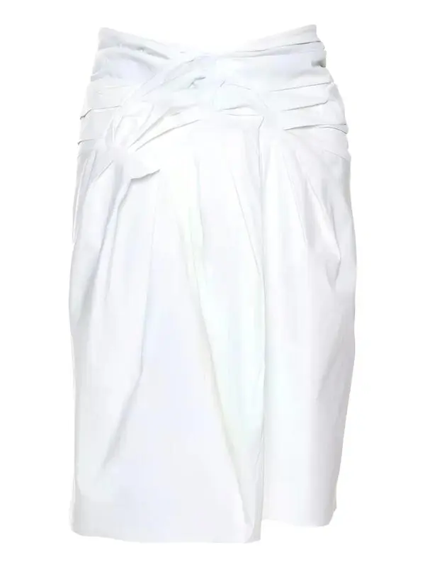 Dior Midi Skirt With Bow Detail - White