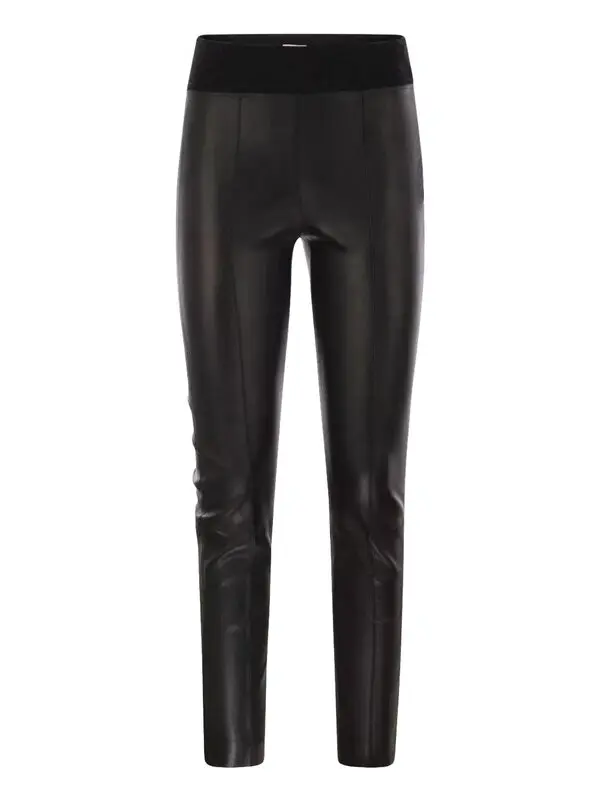 Brunello Cucinelli Leather Leggings - Black
