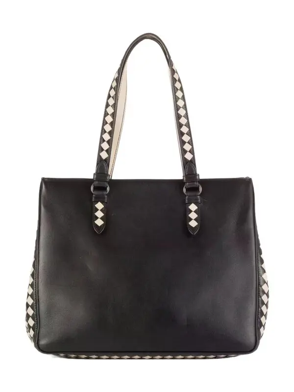 Bottega Veneta Woven Leather Tote Bag - Black