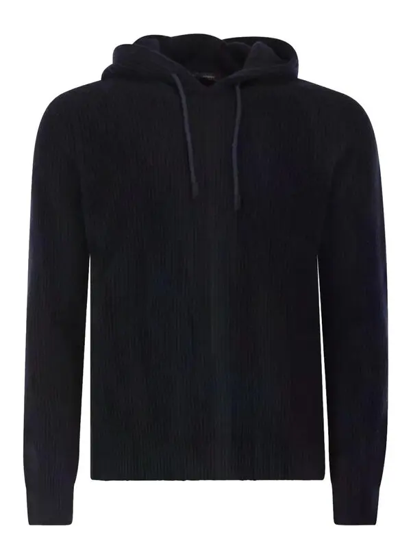 Tagliatore Long-sleeve Hooded Sweater - Blue