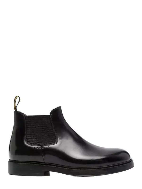 DOUCAL'S Leather Chelsea Boots - Black