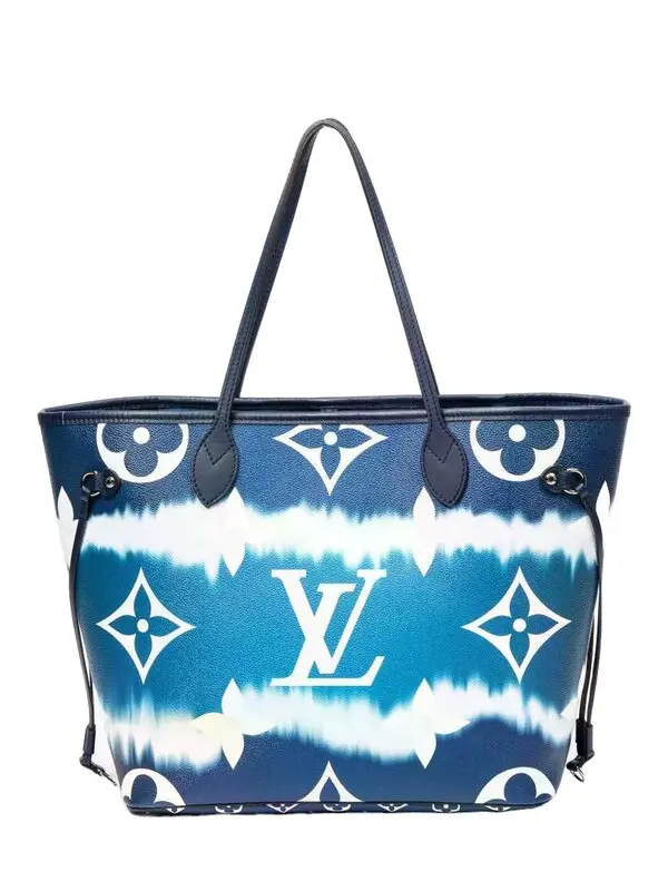 LOUIS VUITTON 2020 Neverfull Mm Tote Bag - Blue
