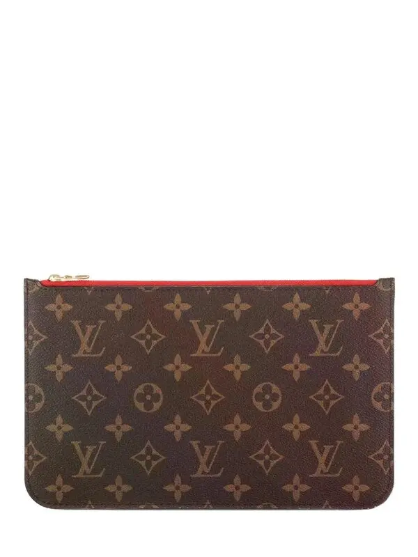 LOUIS VUITTON Monogram Zip Pouch - Brown