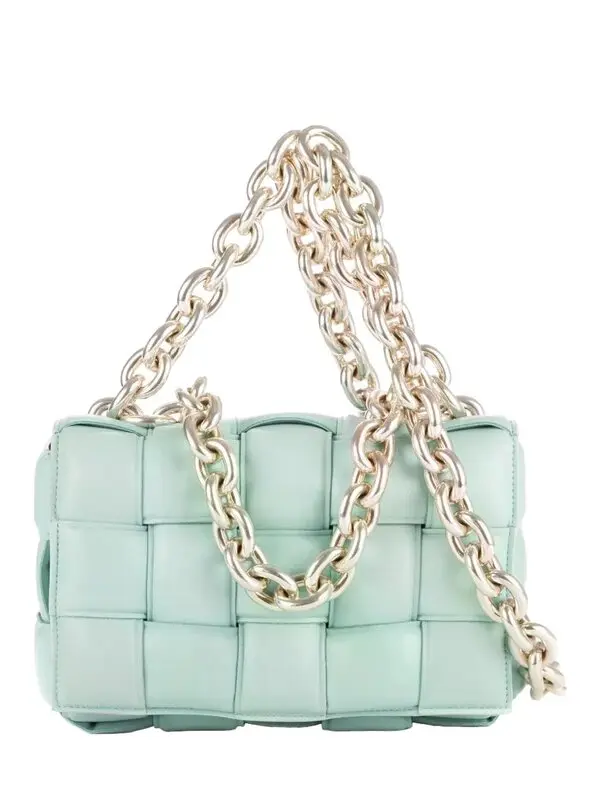 Bottega Veneta Chain Cassette Shoulder Bag - Blue