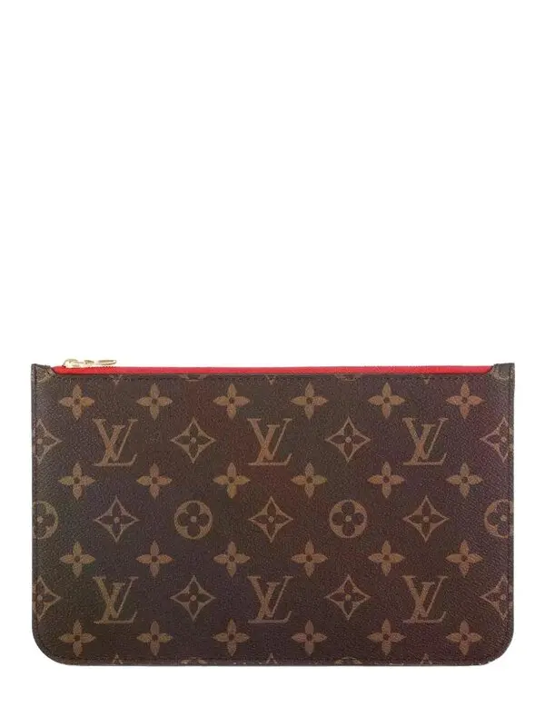 LOUIS VUITTON Monogram Zip Pouch - Brown
