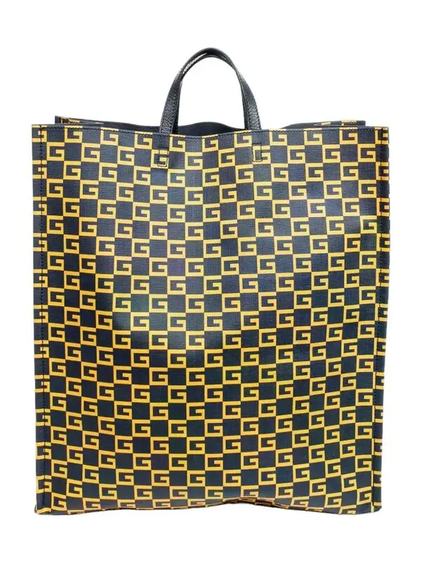Gucci 2000s Gg-pattern Tote Bag - Blue