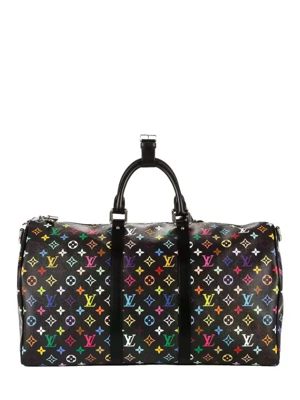 LOUIS VUITTON X Takashi Murakami Keepall 50 Duffle Bag - Black