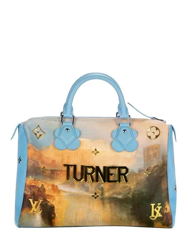 LOUIS VUITTON Limited Edition Jeff Koons Masters Turner Speedy 30 Tote Bag - Neutrals